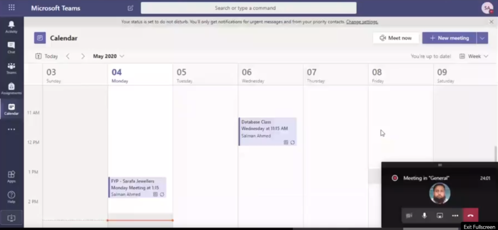 Online Training session on Microsoft Teams - Muhammad Ali Jinnah University